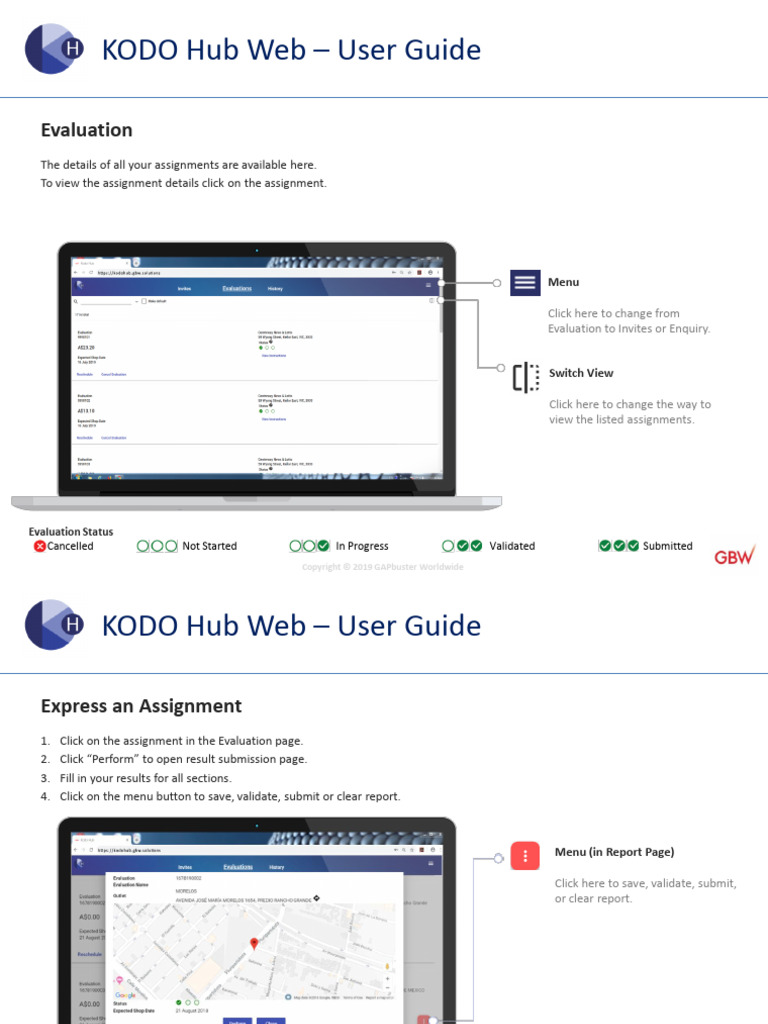 KODO Hub Web - User Guide: Evaluation | PDF | Internet | Cyberspace