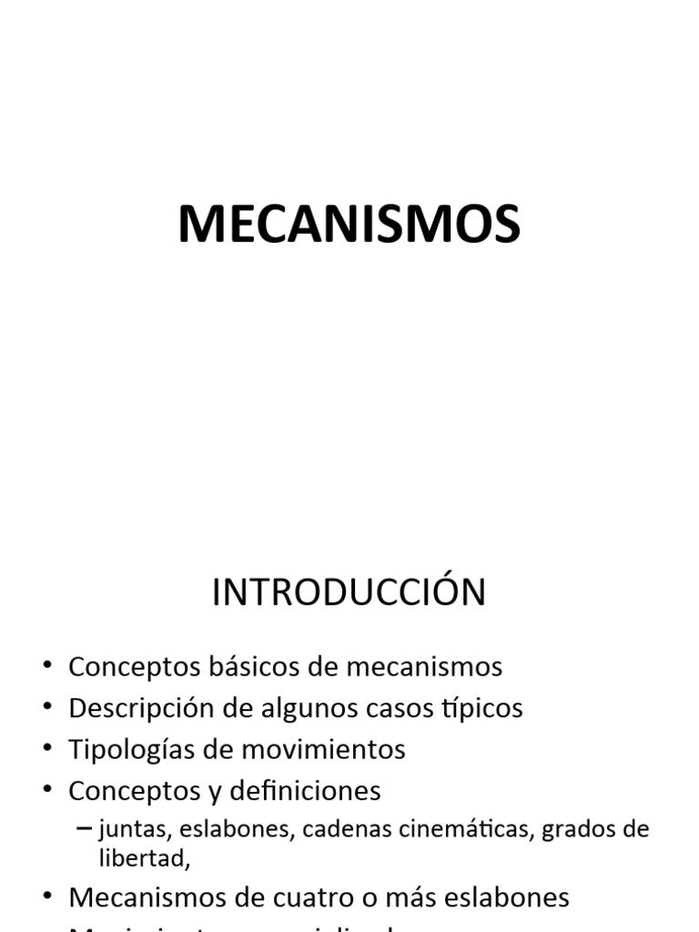 MECANISMOS | PDF | Mecanica clasica | Física