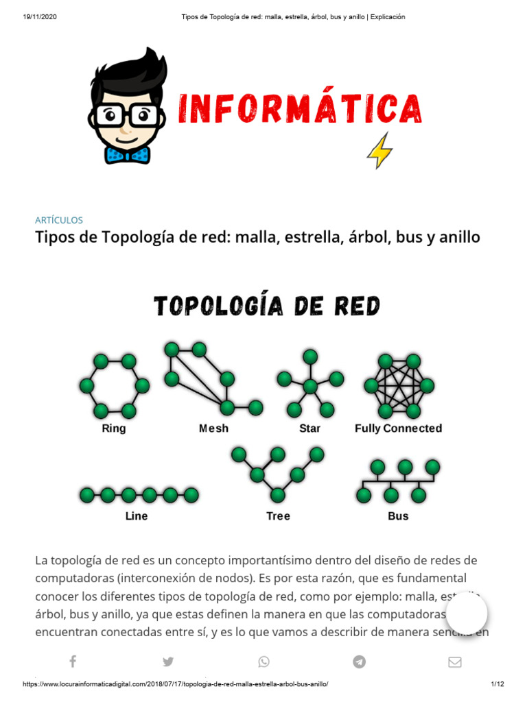 Tipos de Topología de Red: Guía Completa | PDF | Topología de la red ...