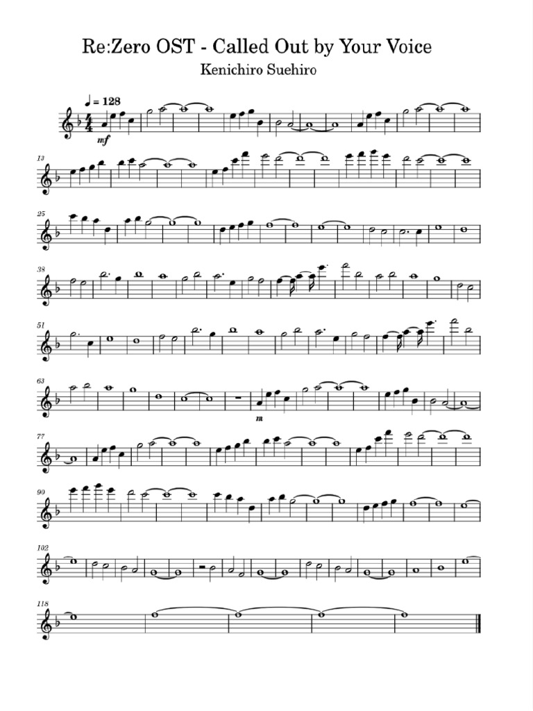 Zero OST - Called Out by Your Voice | PDF