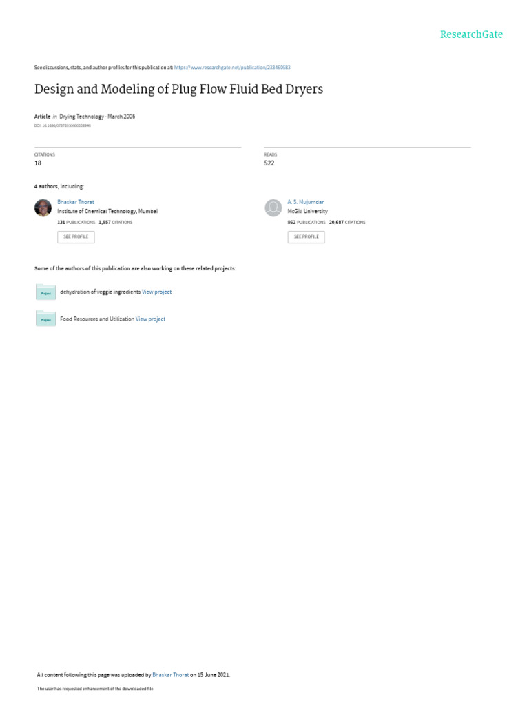Design of Flug Flow FBD | PDF | Clothes Dryer | Solid