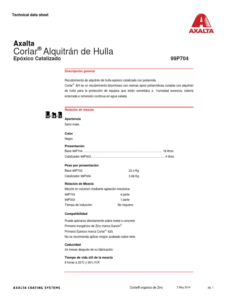 99P704 Alquitran de Hulla | PDF | Epoxy | Materiales