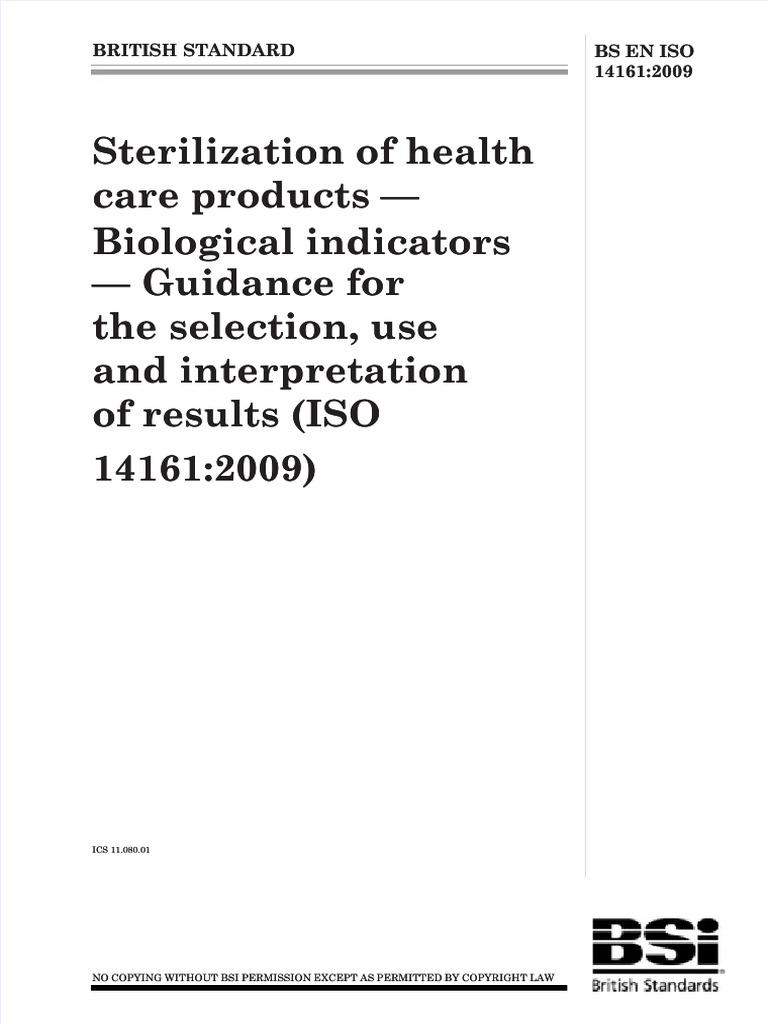 PDF Bs en Iso 14161 2009 Compress | PDF