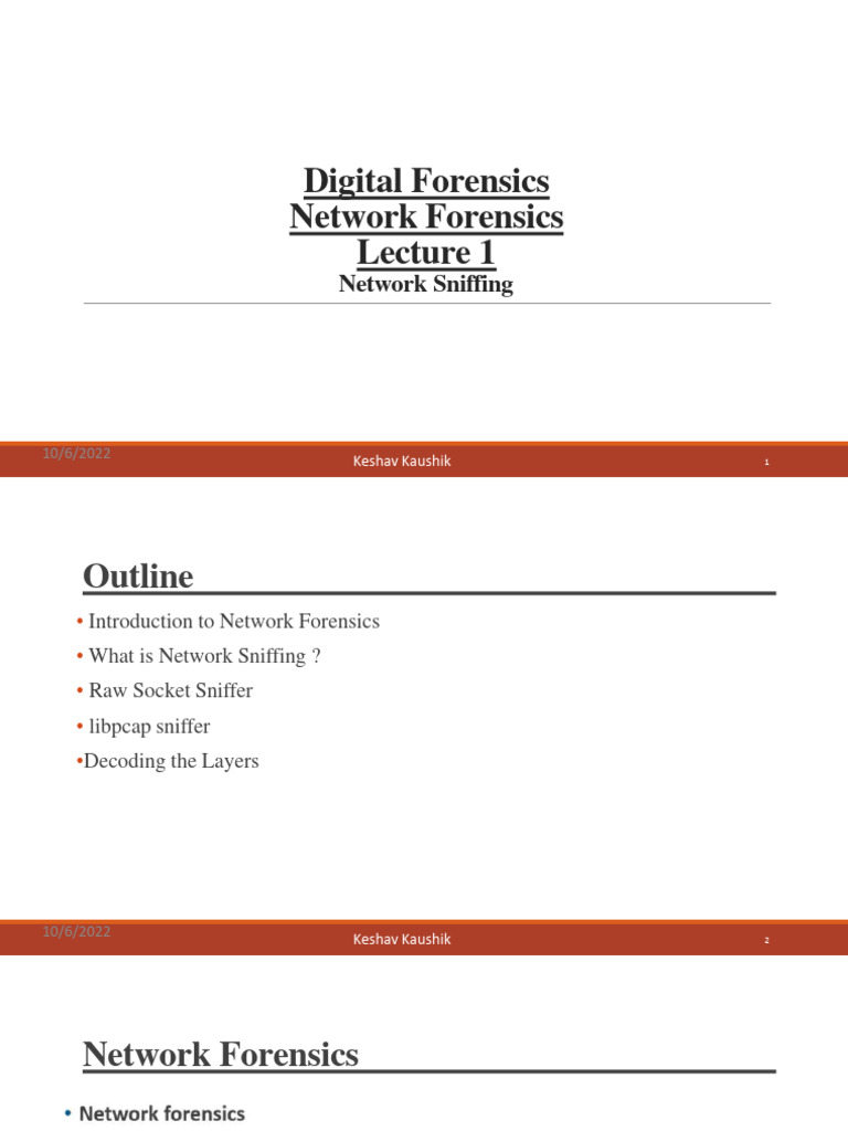 Unit 2 - Network Sniffing | PDF | Computer Network | File Transfer Protocol