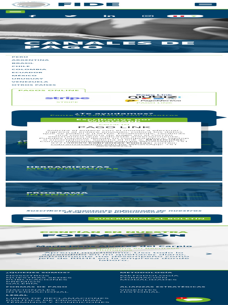 Canales de Pago - FIDE | PDF