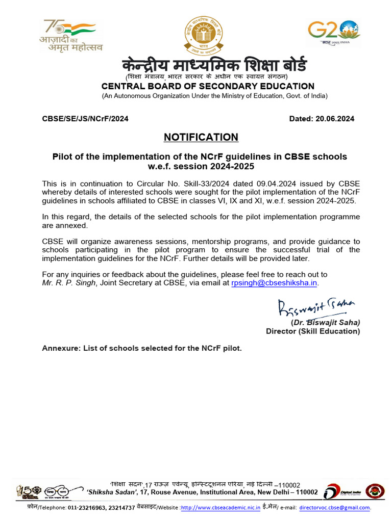 67_Notification_2024 | PDF | Delhi | Schools