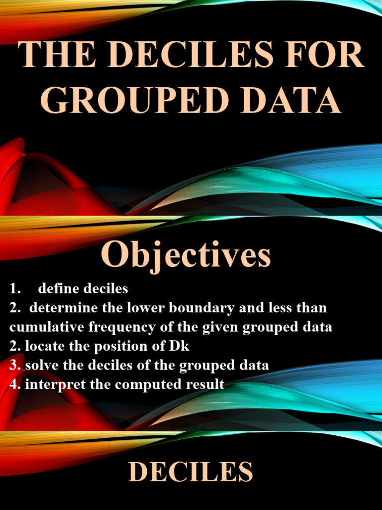 DECILES Grouped Data | PDF | Frequency | Mathematics