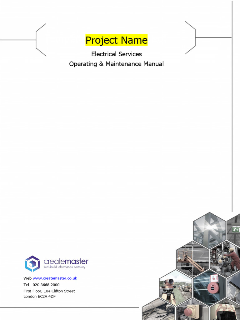 Electrical O&M Manual Template | PDF | Safety