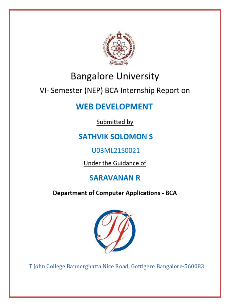 internship | Download Free PDF | Java Script | Web Development