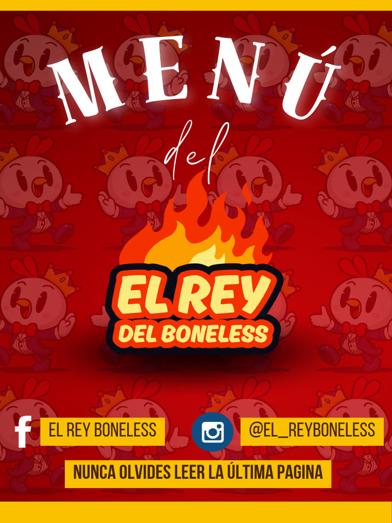 Menú Del Rey PDF | PDF | Alimentos