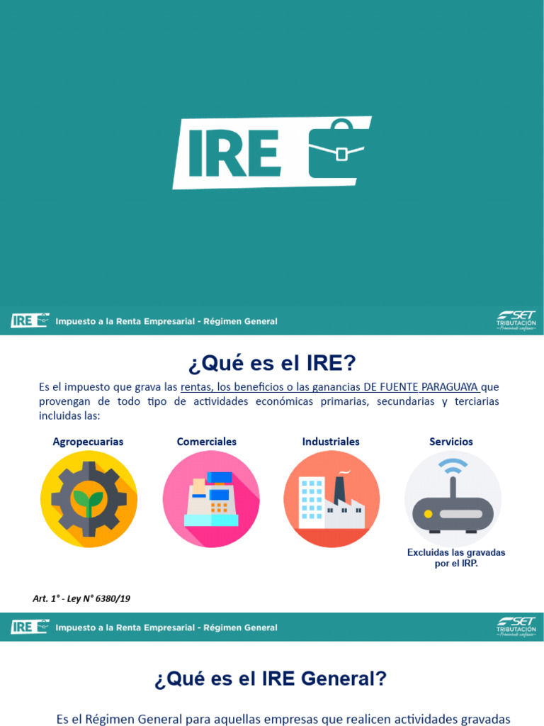 Ire General | PDF | Impuestos | Estado financiero