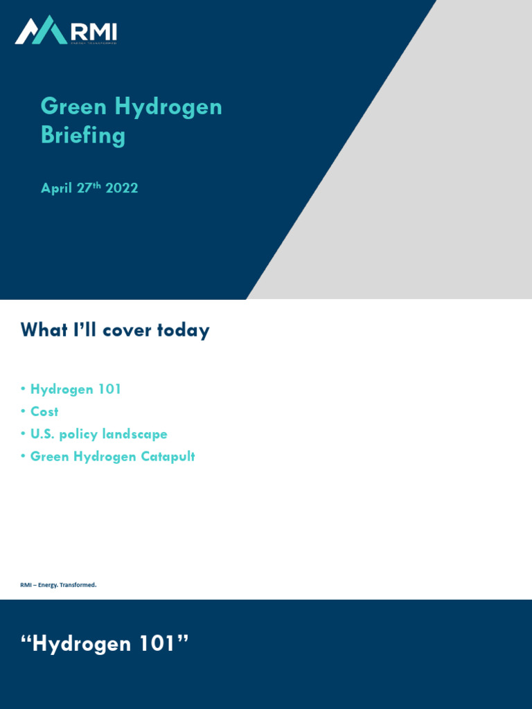Alexa Thompson Slides 042722 | PDF | Hydrogen | Methane