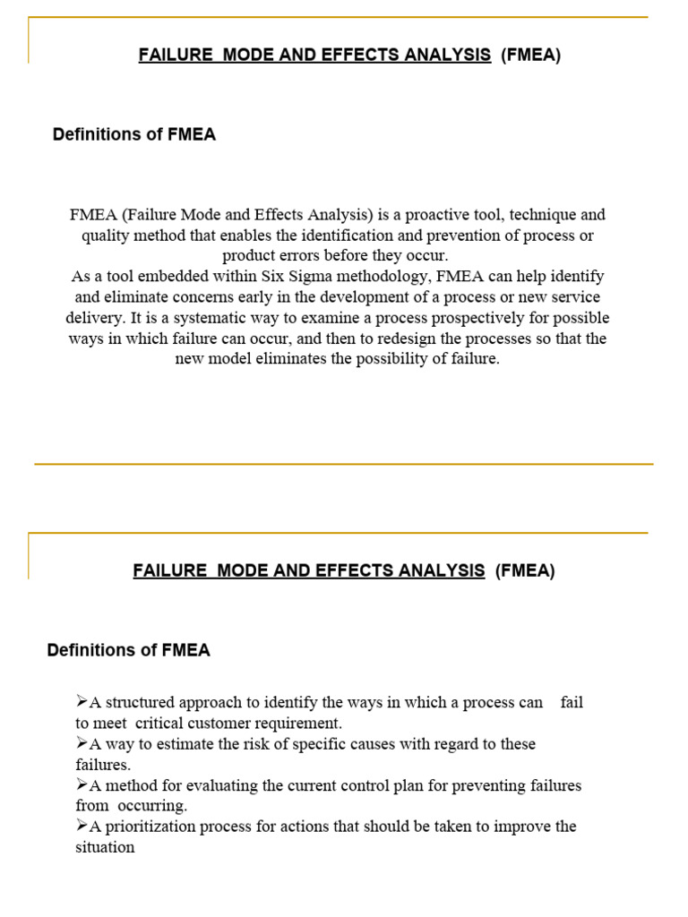 Presentation1 FMEA | PDF | Systems Engineering | Business