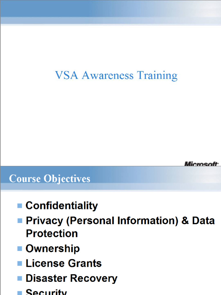 VSA Awareness | PDF