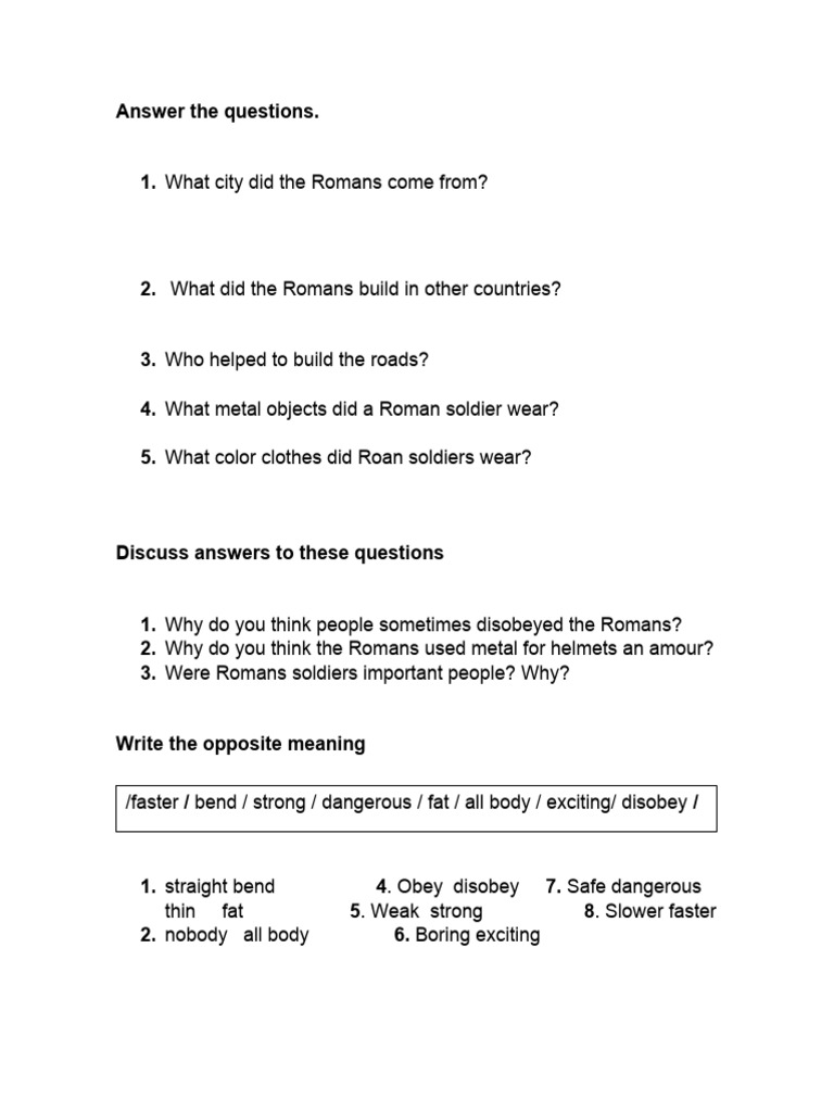 Answer The Questions | PDF | Linguistics | Languages