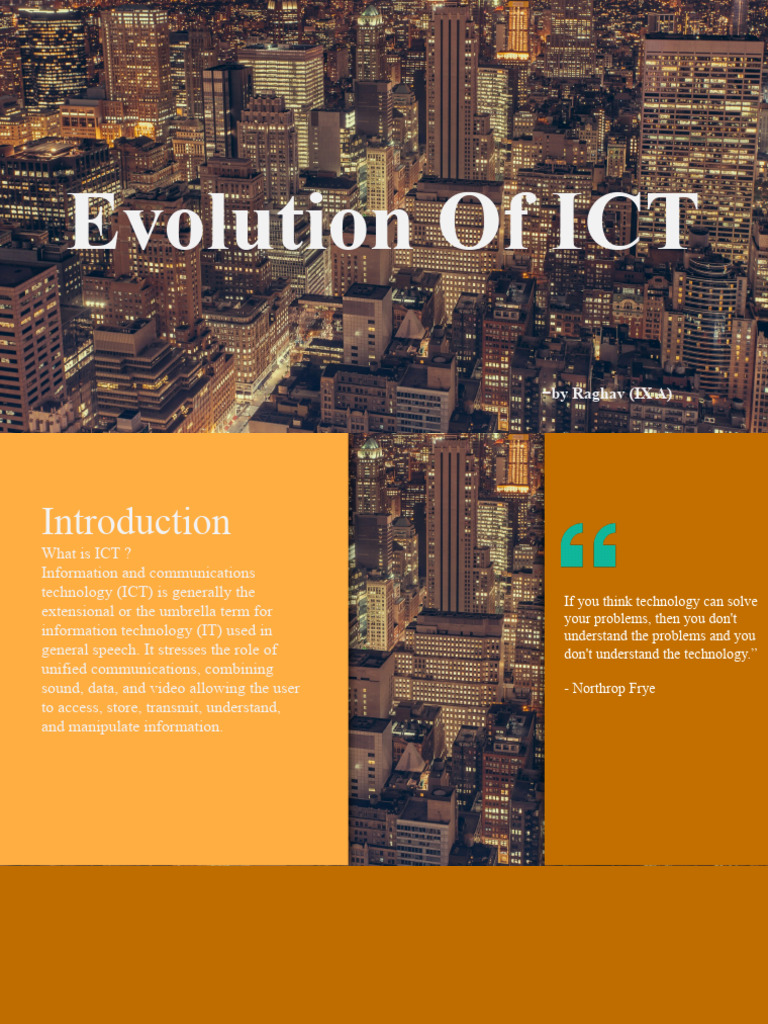 Evolution of ICT | PDF | Internet Protocols | Internet