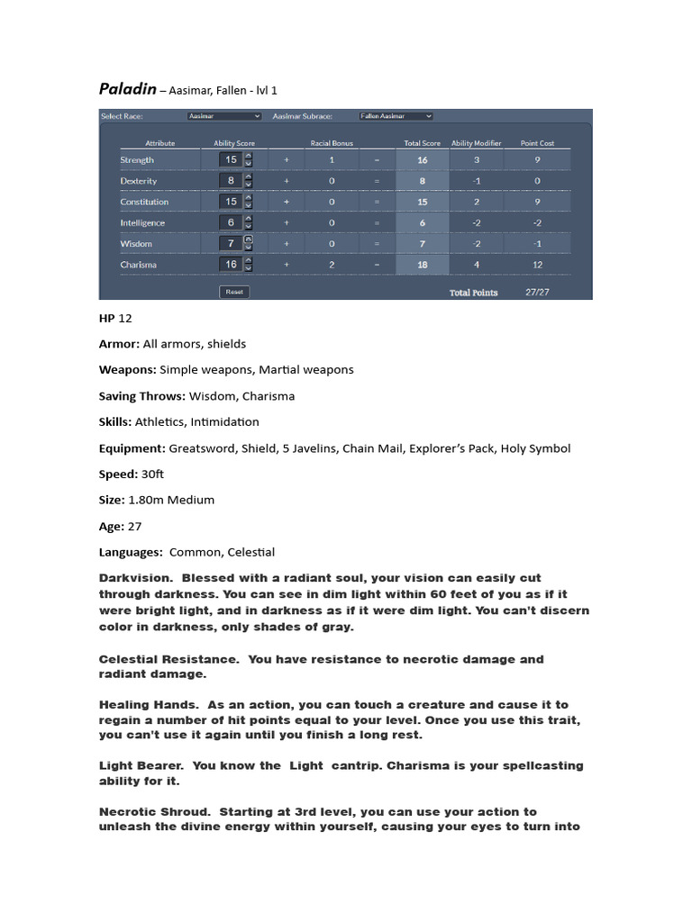 Paladin | PDF | Dungeons & Dragons | Gary Gygax Games