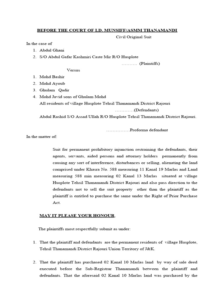 Dva Raza Advocate Civil Suit | PDF | Affidavit | Lawsuit