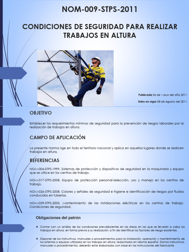 Nom 009 STPS 2011 | PDF | Escalera | Escalera
