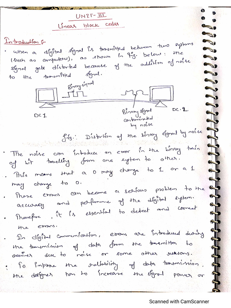 Linear Block Codes | PDF
