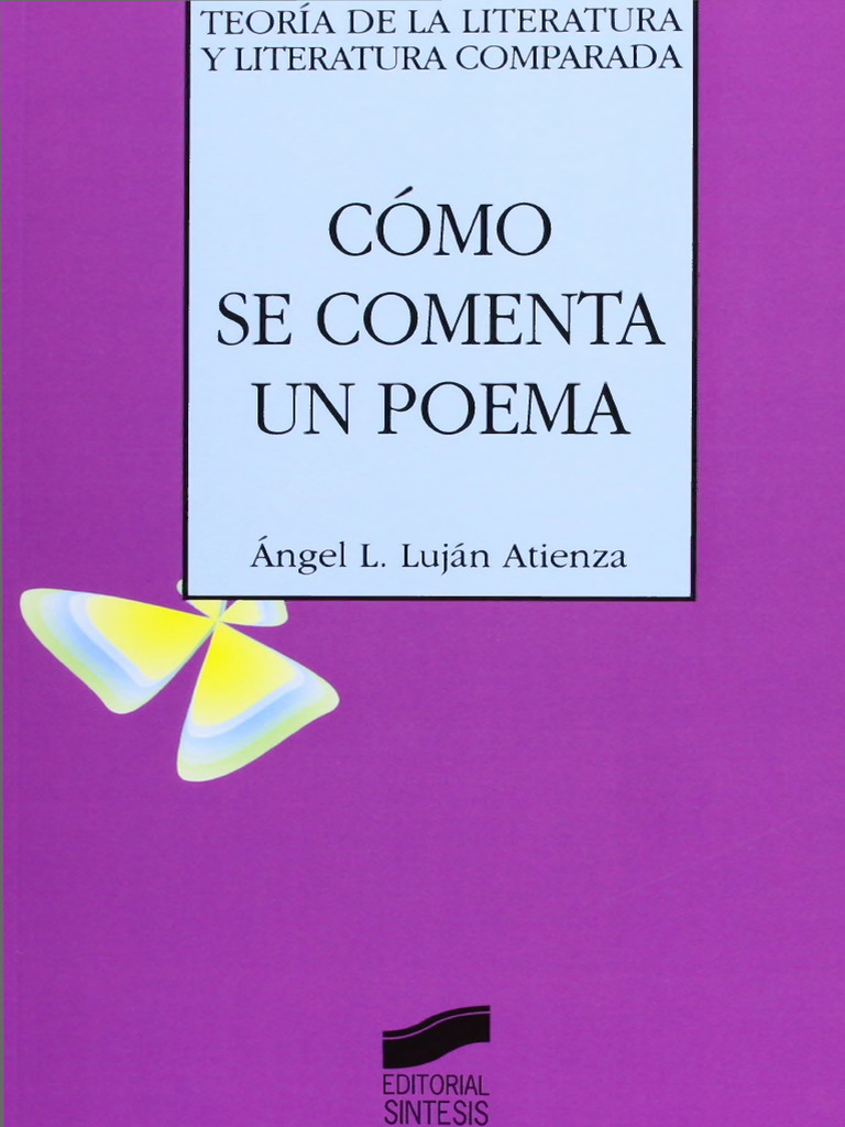 Luján Atienza, Ángel Luis - Como Se Comenta Un Poema | PDF | Poesía | Autor