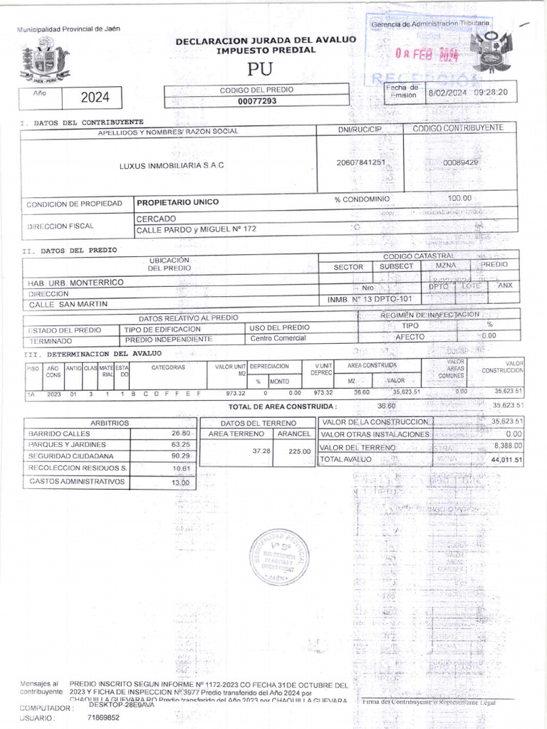 Pu Dpto 101-2024 | PDF