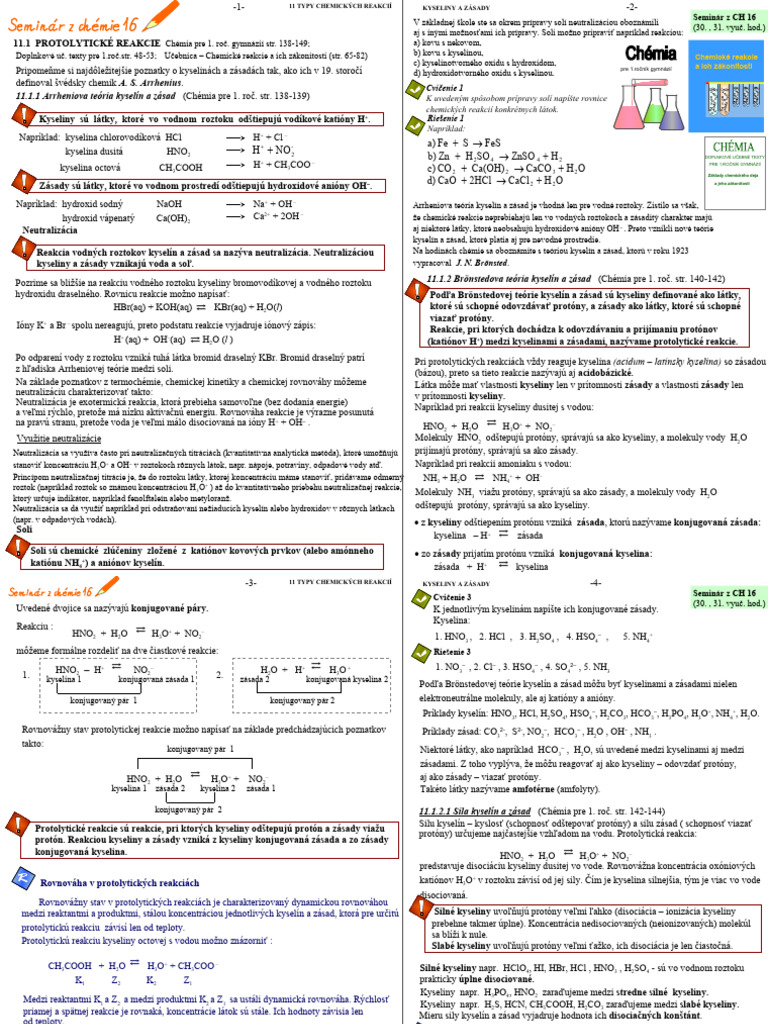 Kysel A Zasady Pre Študentov | PDF