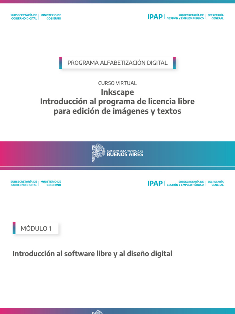 Inkscape Módulo 1 2024 | PDF | Software libre | Creative Commons