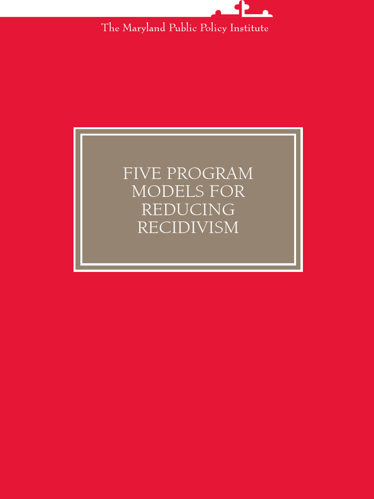 Five Program Models For Reducing Recidivism | PDF | Recidivism | Prison