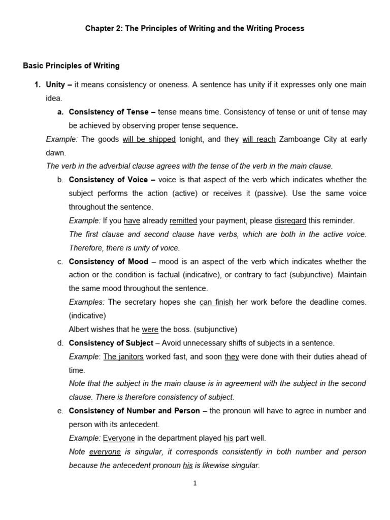 The Principles of Writing and The Writing Process | PDF | Clause | Comma