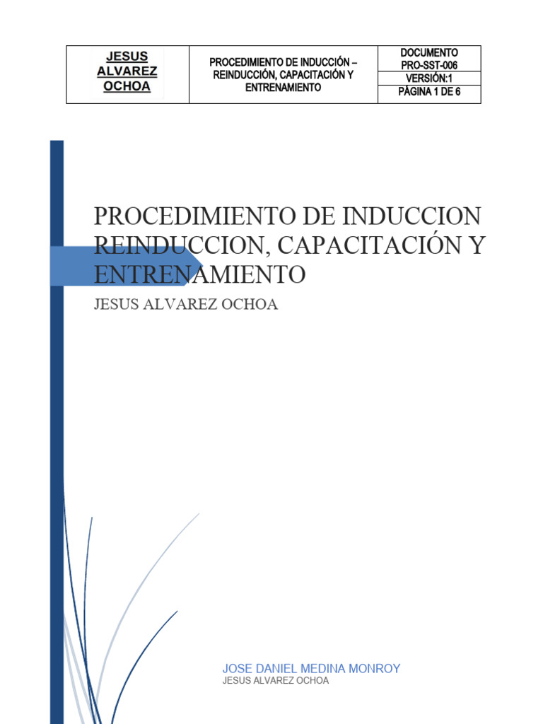 Procedimiento de Induccion y Reinduccion | PDF | Aprendizaje | Comunicación