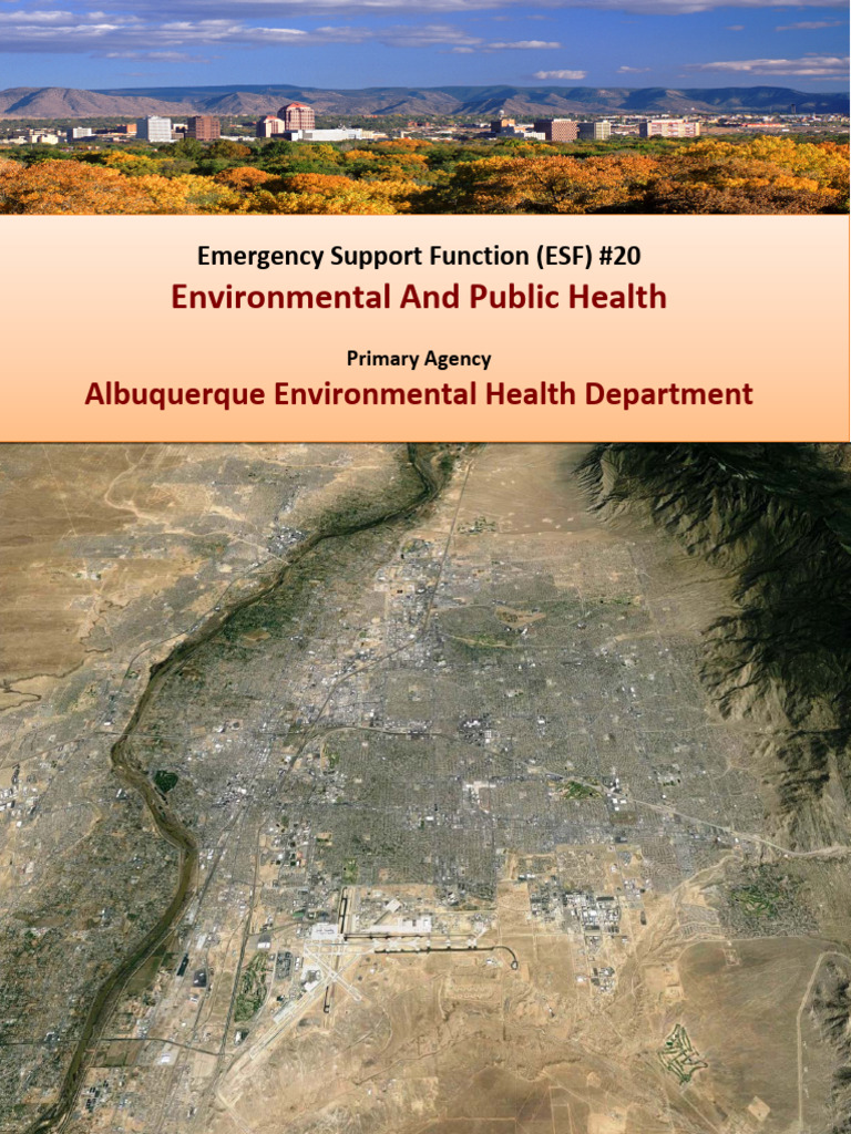 Esf 20 Environmental Health | PDF | Emergency Management | Public Health