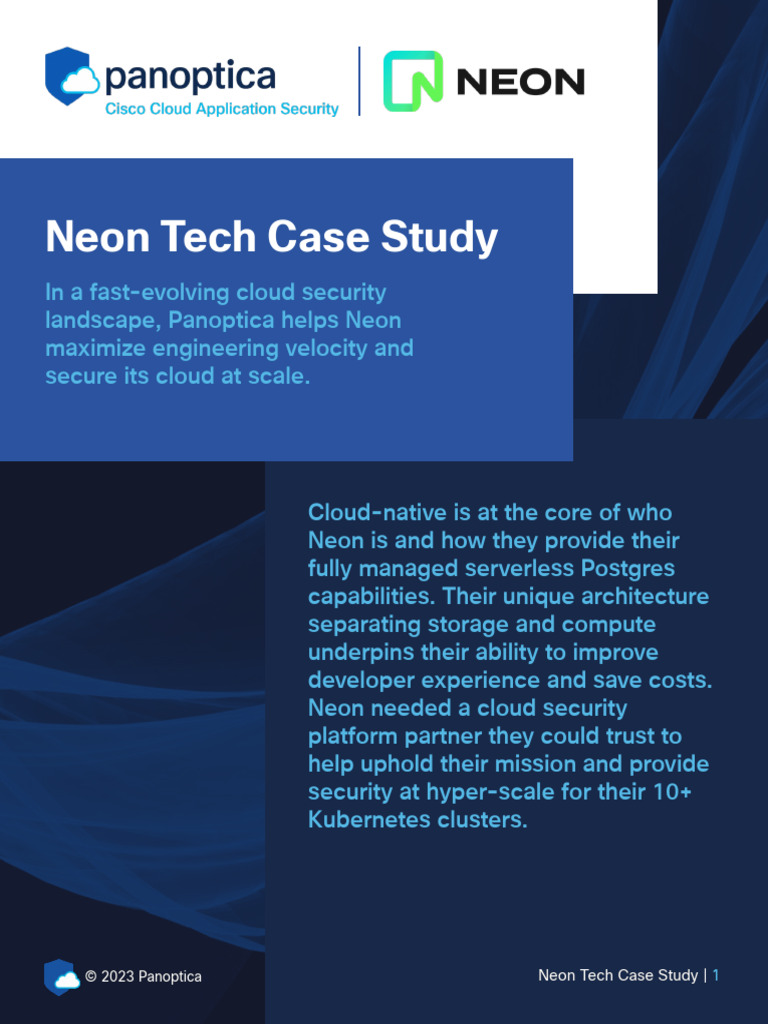 Neon Tech Case Study 2024 | PDF | Cloud Computing | Computing