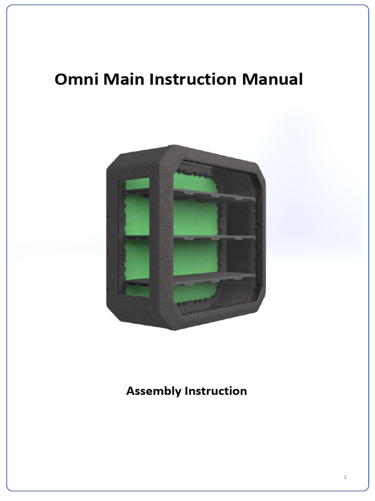 Omni Assembly Instruction Manual | PDF | Screw | Door