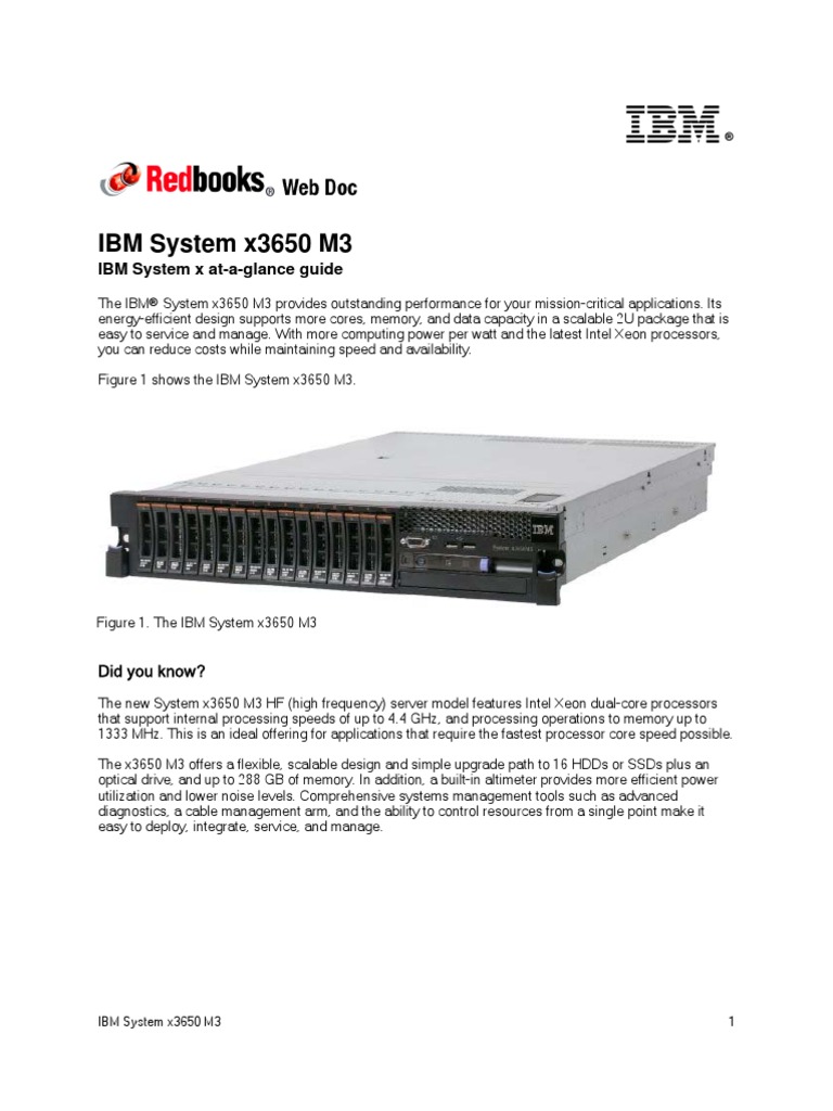 IBM 3650 Redbook | PDF | Hard Disk Drive | Solid State Drive