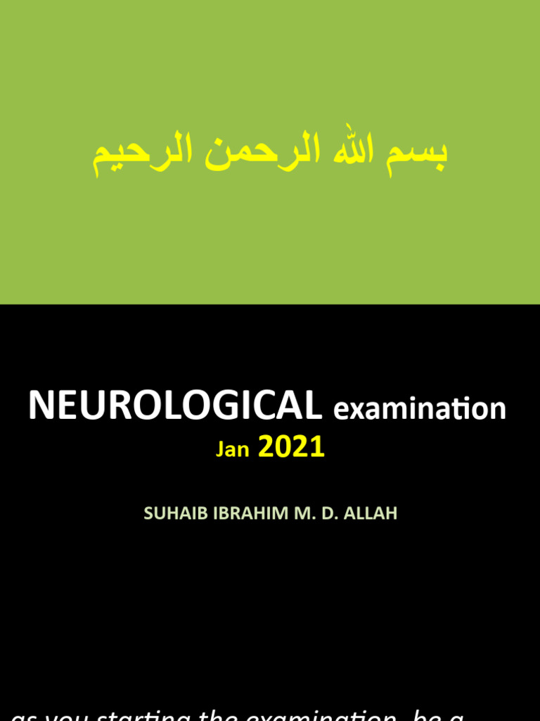 5.Neurological examination | PDF | Anatomical Terms Of Motion ...