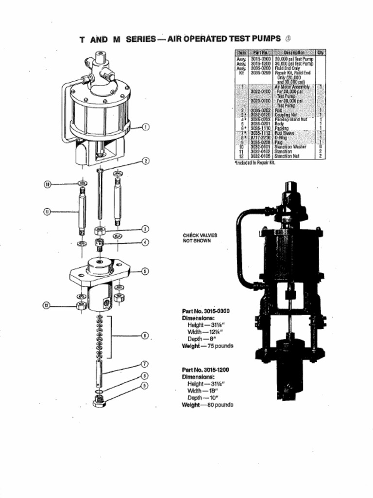 PUMPS Part No. 3012-1100 | PDF