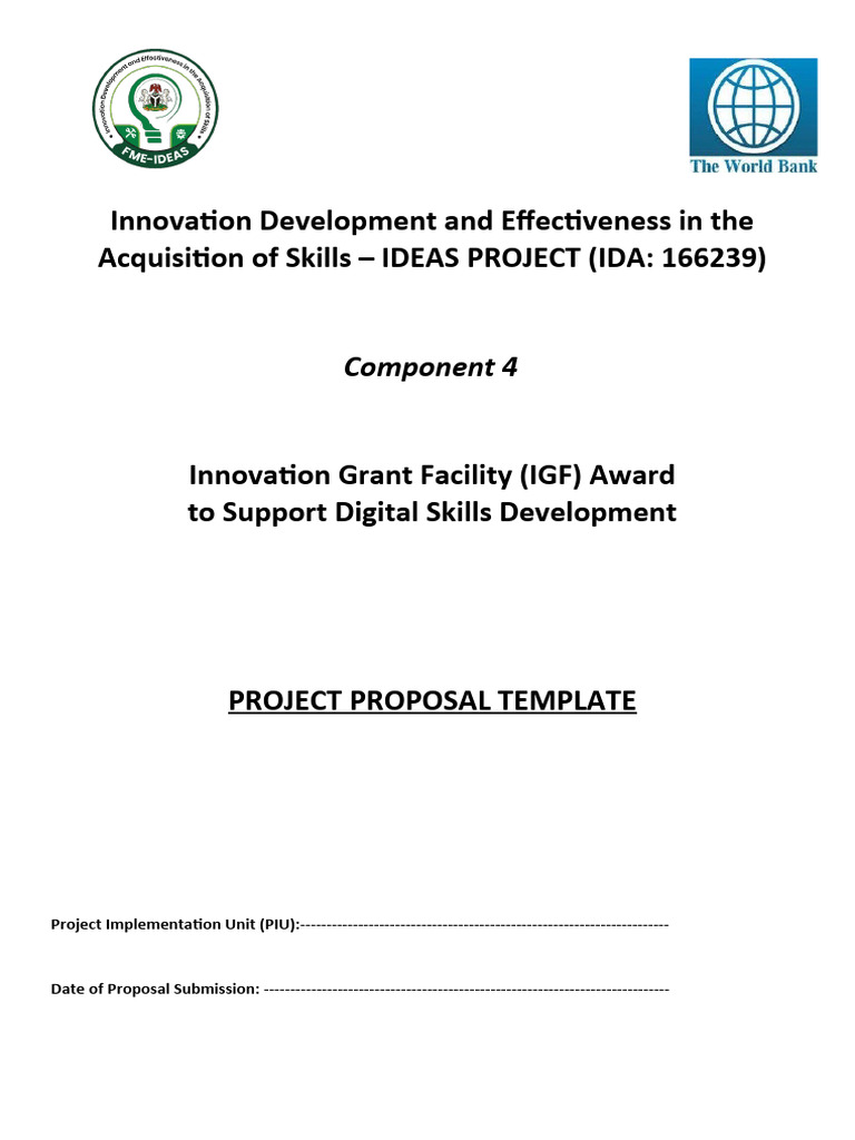 Project Proposal Template | PDF | Project Management | Teachers