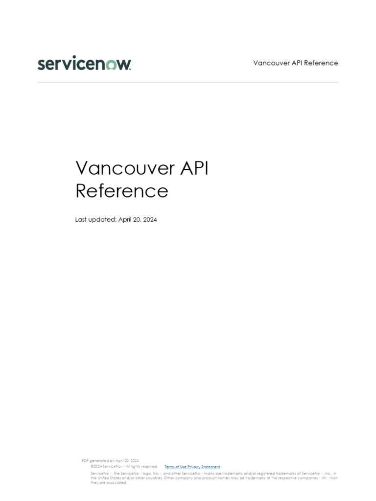 Vancouver API Reference Guide | PDF | Parameter (Computer Programming ...