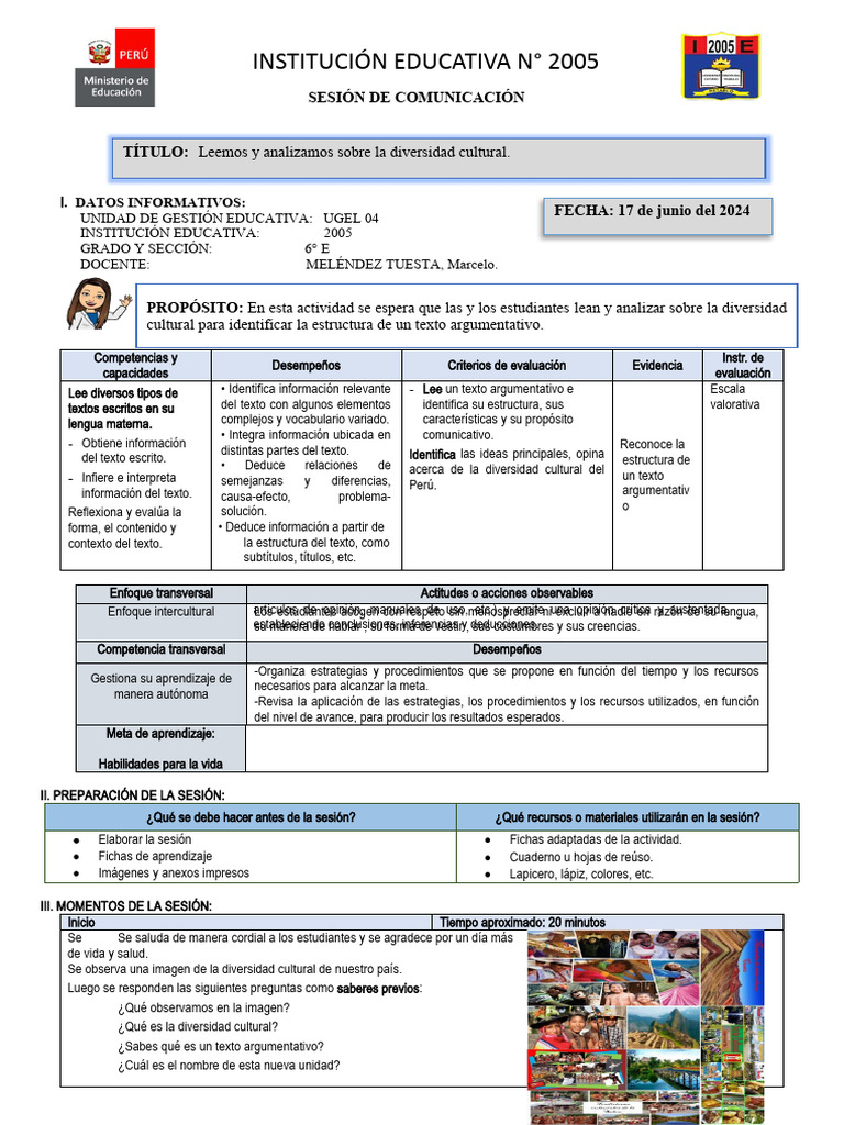 SES-LUN-COMUN-LEEMOS Y ANALIZAMOS SOBRE LA DIVERSIDAD CULTURAL | PDF ... SES-LUN-COMUN-LEEMOS Y ANALIZAMOS SOBRE LA DIVERSIDAD CULTURAL | PDF ...