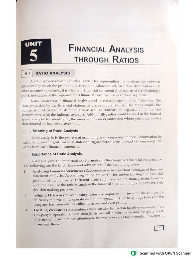 Financial ratio analysis | PDF