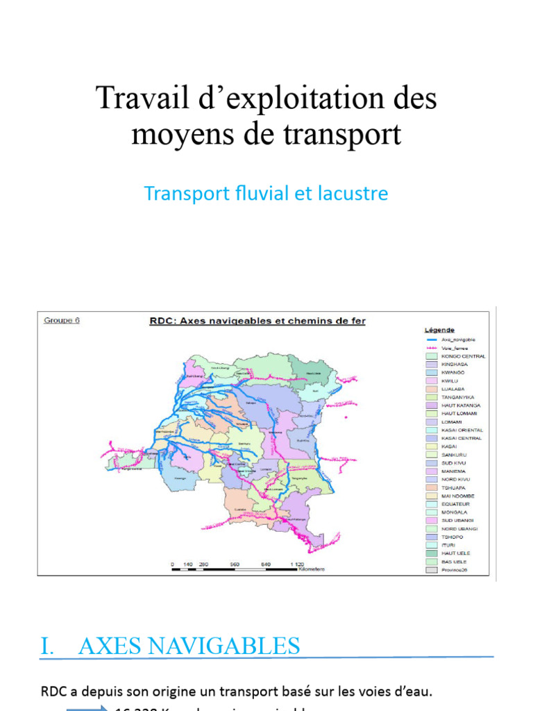 Transport Fluvial et Lacustre en RDC | PDF | Port | République ...