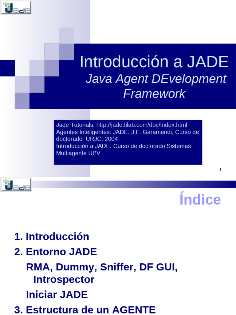 JADE Plataforma | PDF | Java (lenguaje de programación) | Arquitectura de sistemas