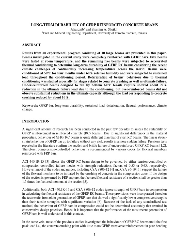 Jahanzaib Paper - Fib - Conference 2022 | PDF | Concrete | Beam (Structure)