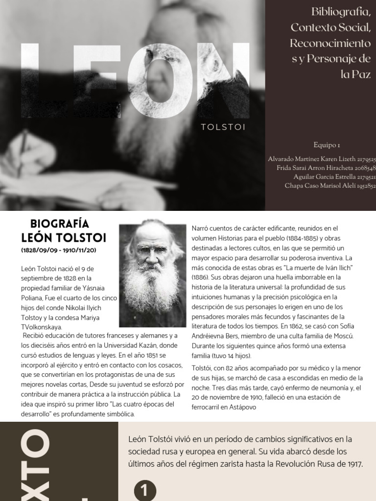 León Tolstoi | PDF | Leo Tolstoy | Imperio ruso