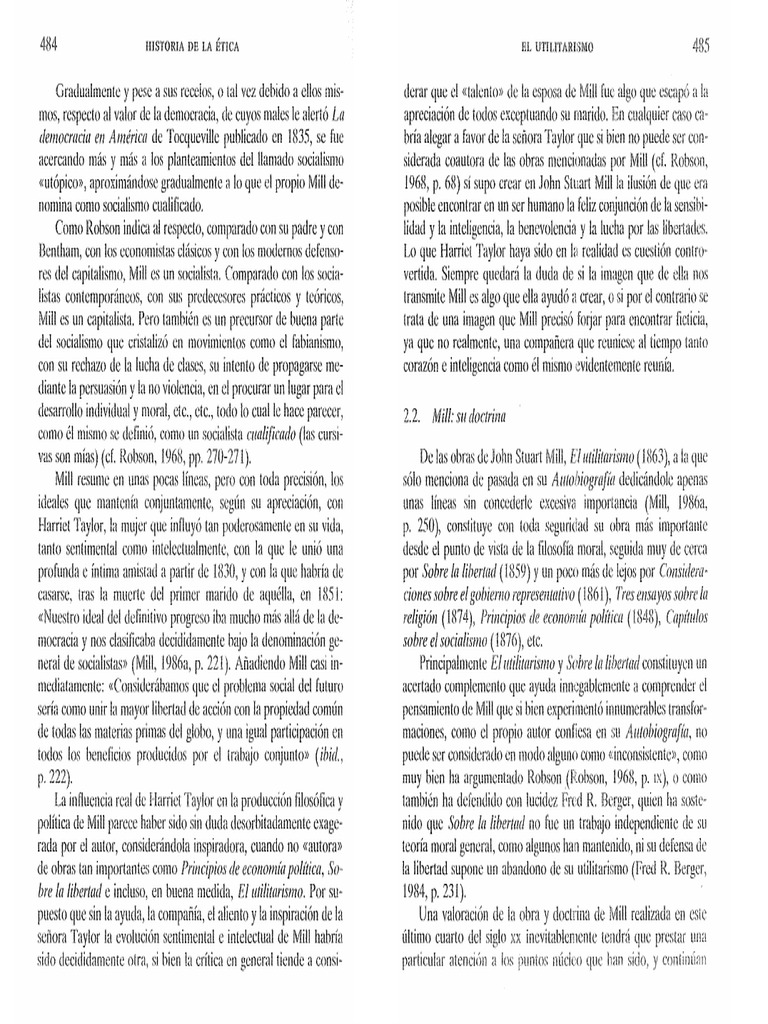 Victoria Camps Mill Historia de La Etica | PDF | John Stuart Mill ...