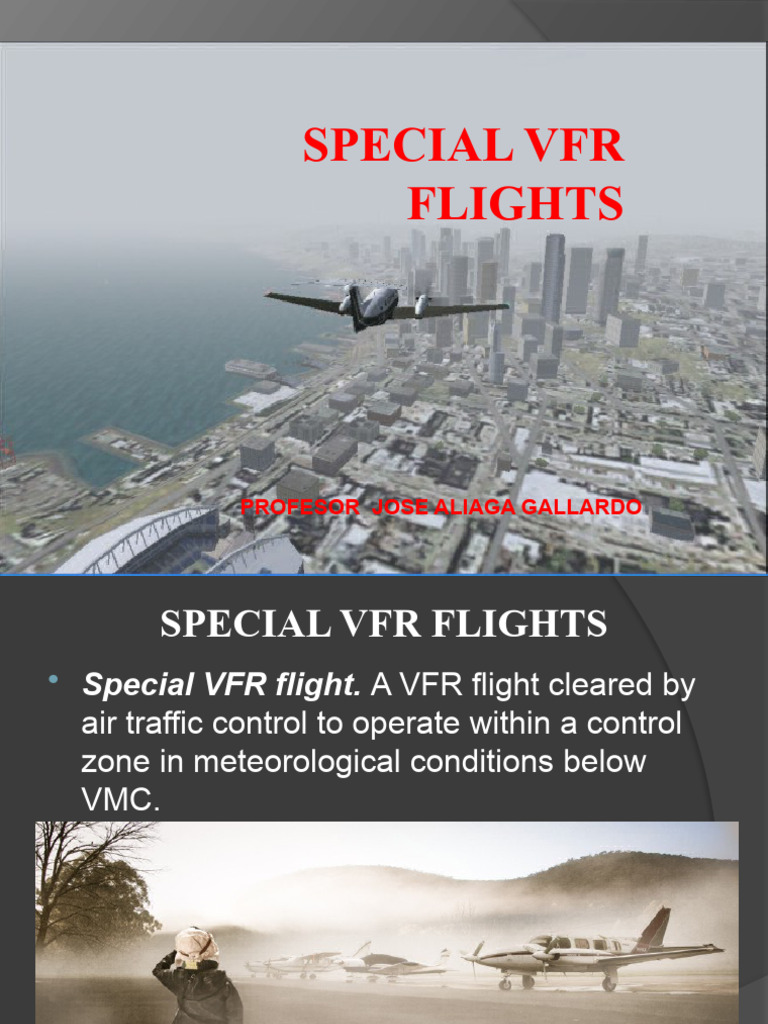 Vuelo VFR Especial Inglés | PDF | Visual Flight Rules | Transport Safety