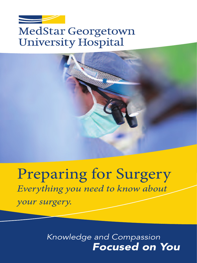 MGUH Brochure Preparing-For-Surgery Web | PDF | Surgery | Medical ...