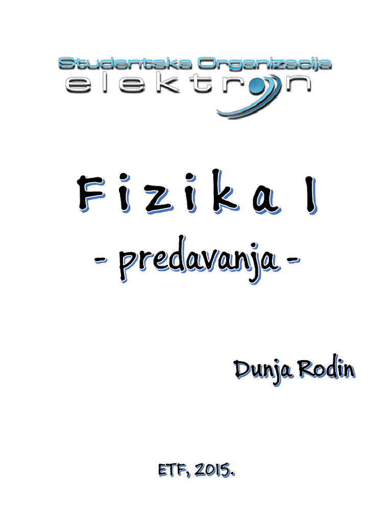 2015 - Sveska Sa Predavanja | PDF