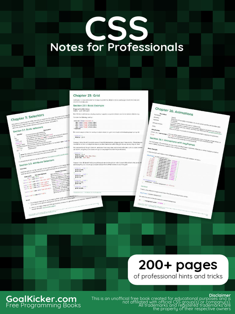 2018 Css Notes For Professionals | PDF | Computing | Computer Programming